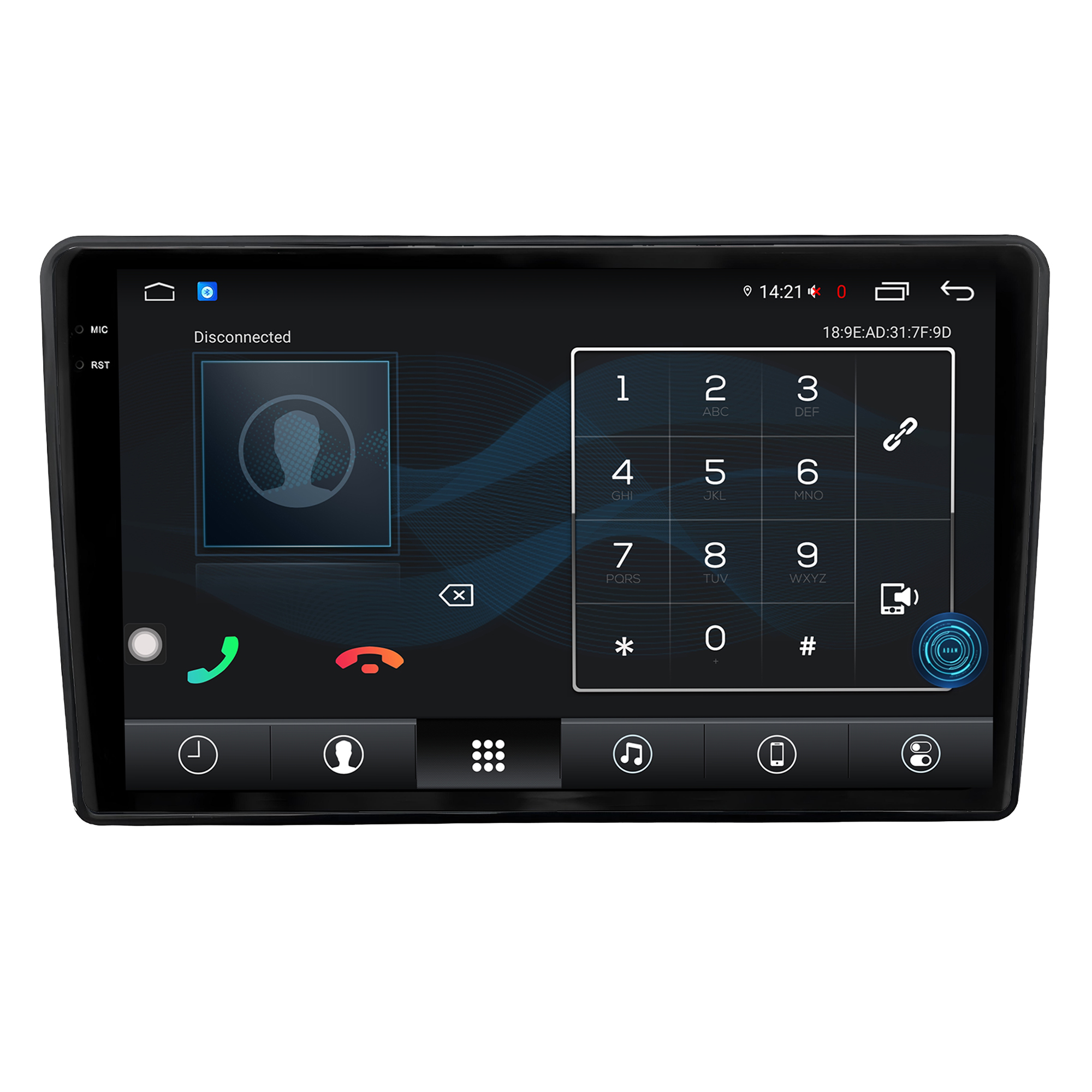 MULTIMÍDIA AIKON FÓTON 6RAM 128GB TELA 2K 9" TORO 2022 ACIMA - SOAUDIO