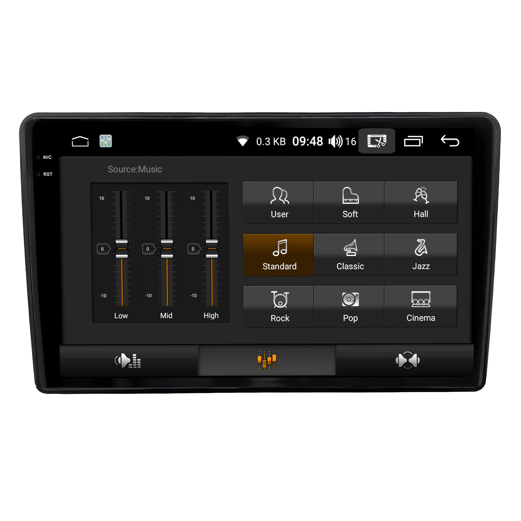 MULTIMÍDIA AIKON FÓTON 6RAM 128GB TELA 2K 9" TORO 2022 ACIMA - SOAUDIO